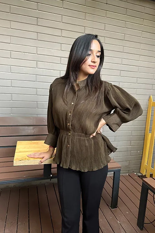 Classy Pleated Top - Women's Dresses Online | Pluch Designs