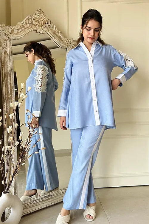 Tyla Denim Blue Coord Set