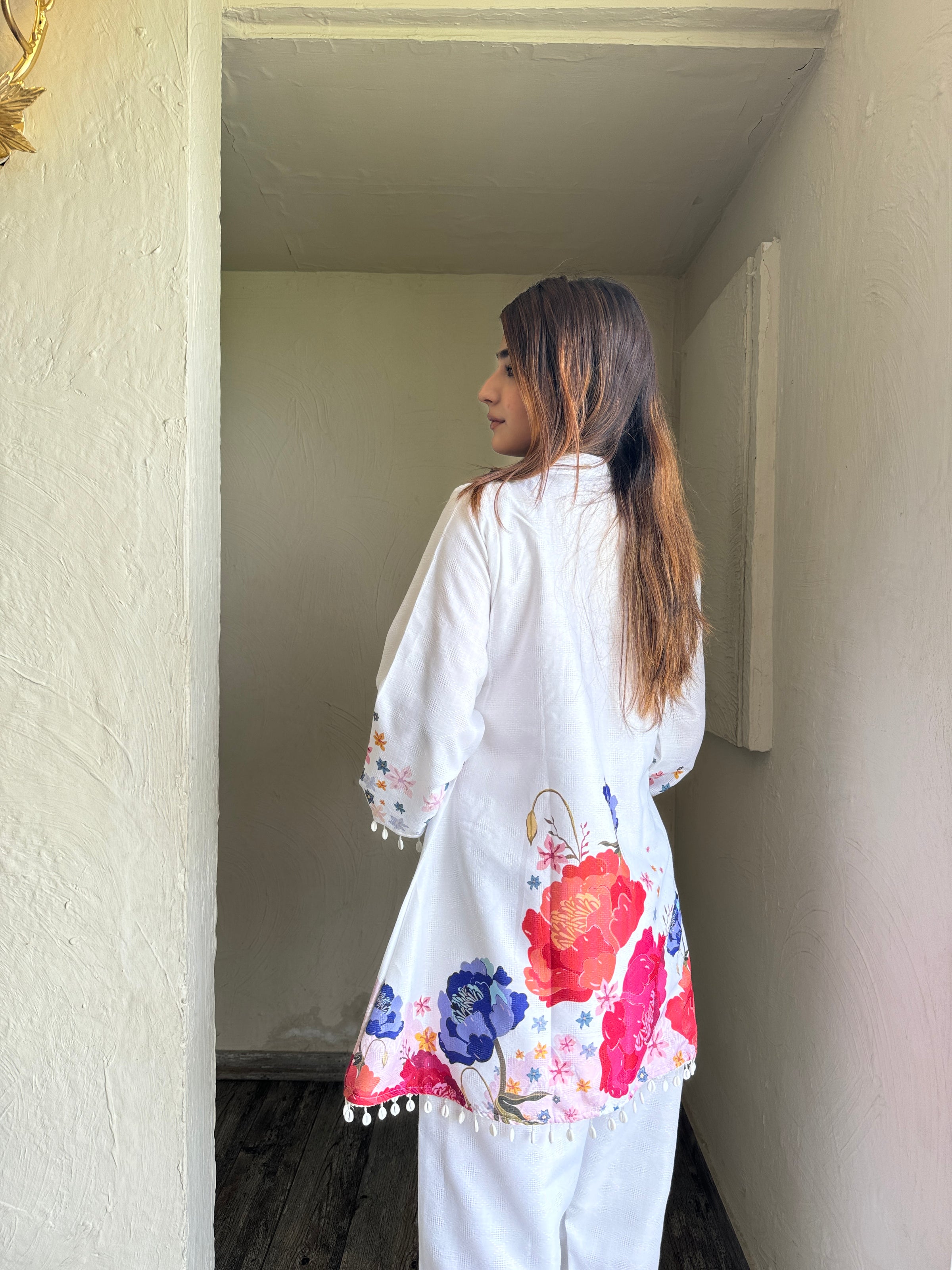 Summer White Kurta Set- Summer Dresses For Women