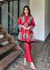 Stunner Red Pakistani Kurta Set- Pakistani Kurta Set For Women